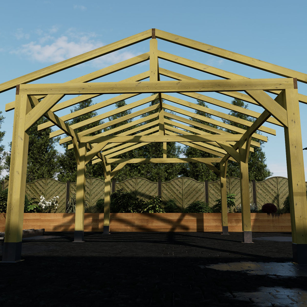 Wooden Gazebo Frame Only Kits - Timbakit