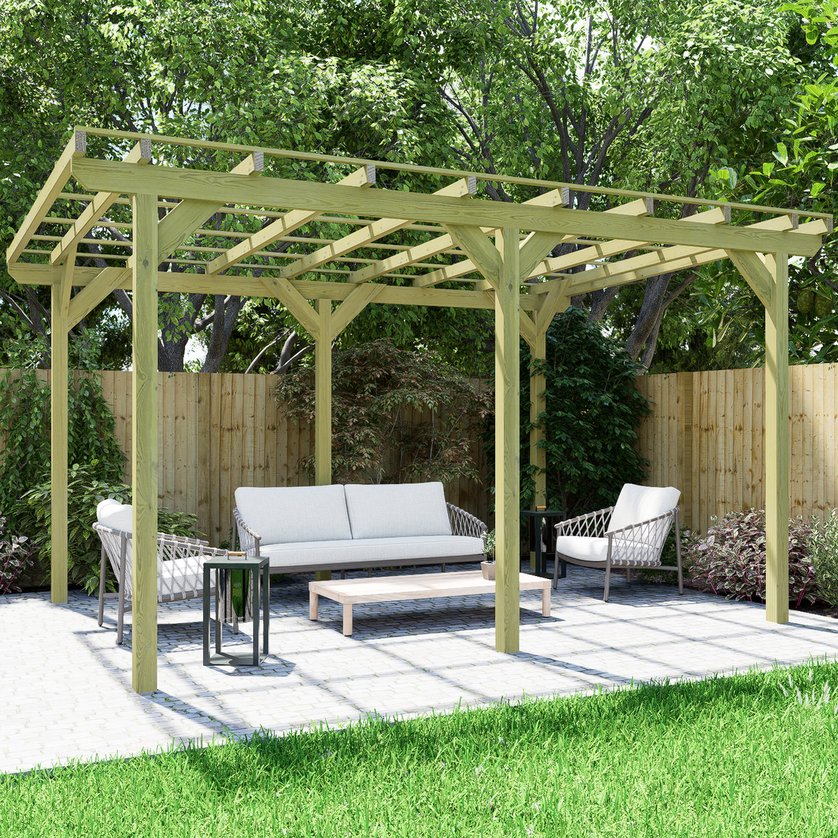 Wayland Plus Wooden Pergola Frames – Stylish Outdoor Living – Timbakit