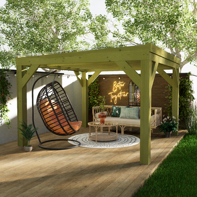 Chunky Wooden Box Pergola Kit – Timbakit