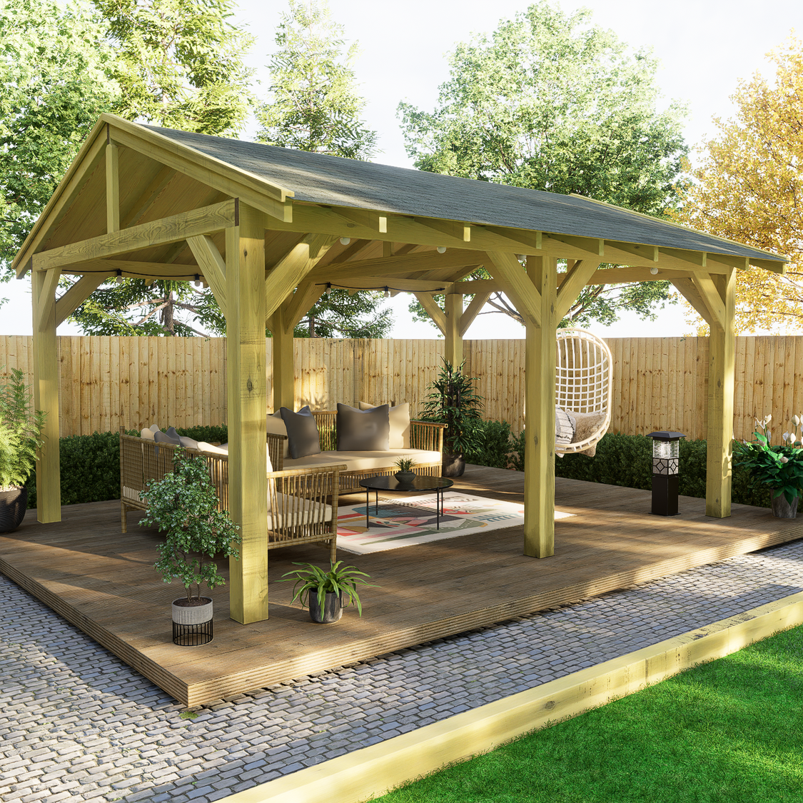 Transform Your Garden with Apex Wooden Gazebo – Timbakit